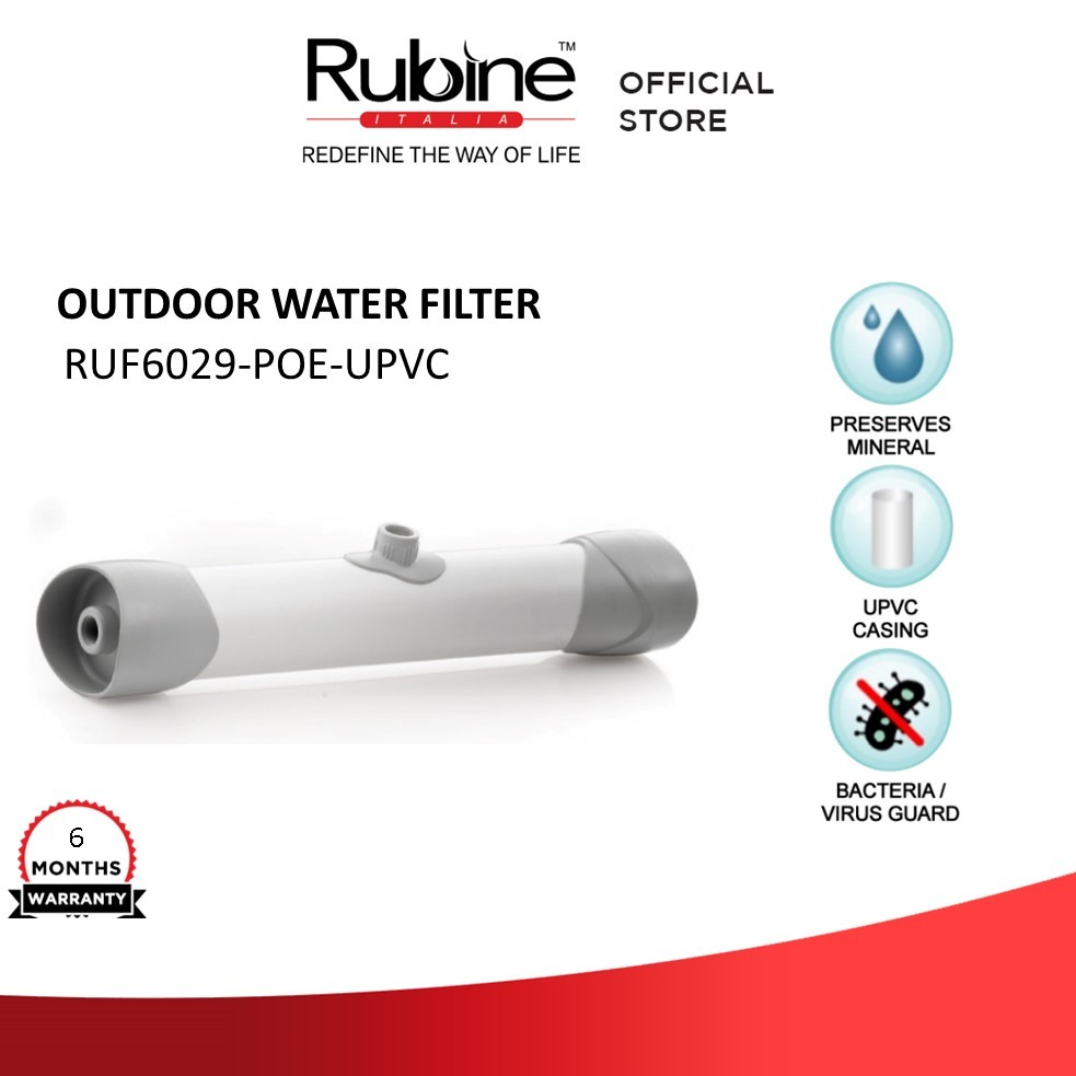 RUBINE RUF6029-POE-UPVC Outdoor Water Filter (ULTRA FILTRATION SYSTEM ...