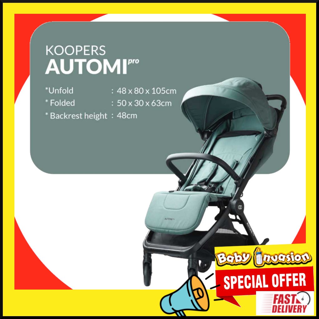 Koopers Automi Pro Compact Stroller (Newborn up to 22kg) | Shopee Malaysia