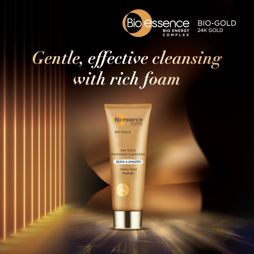 Bio-essence Bio-Gold 24K Gold Radiance Cleanser 100g | Shopee Malaysia