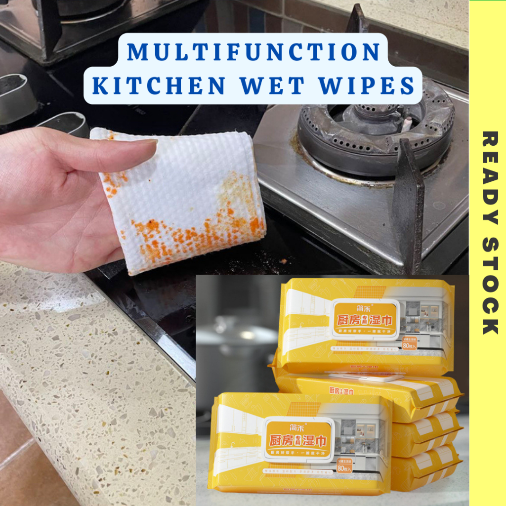 Kitchen Wipes Disposable Kitchen Wet Tissue Cleaning DEgrasing Tisu ...