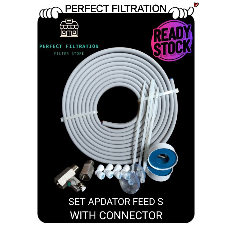 WATER TUBBING 5 METER 1/4" (1 SET) Coway Elken LG Cuckoo SKMagic Water ...