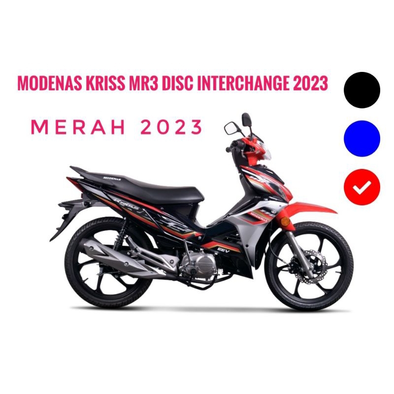 Modenas Kriss MR3 110 Disc Interchange Unit（Model 2023,Bike Manufacture ...