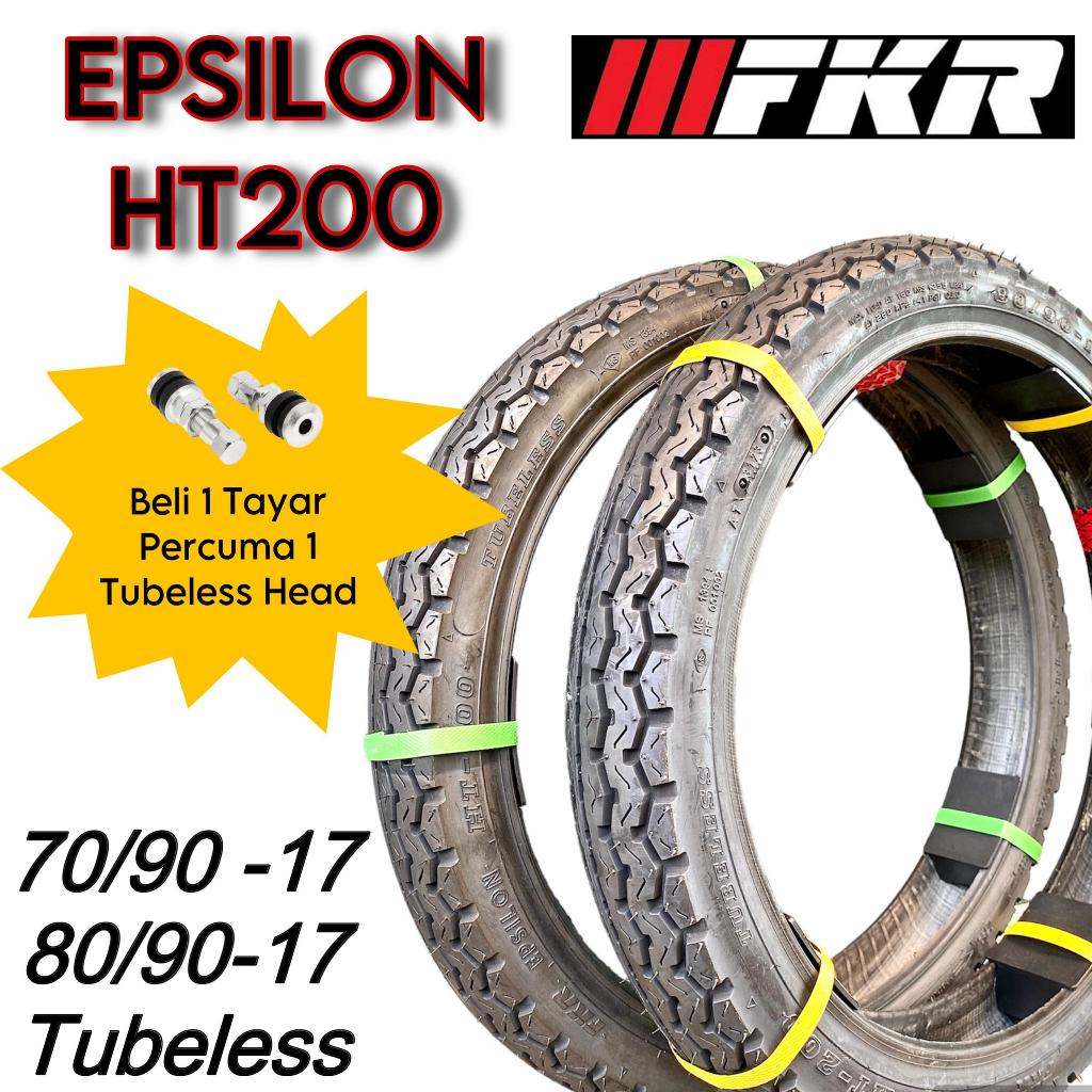 FKR Bunga HT200 EPSILON Tubeless TL TAYAR TYRE 70/90-17 80/90-17 Tayar ...
