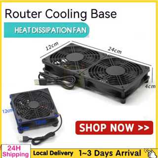 🔥1800RPM USB Router Cooling Fan Powerful WiFi Modem Cooling Rack For TV ...
