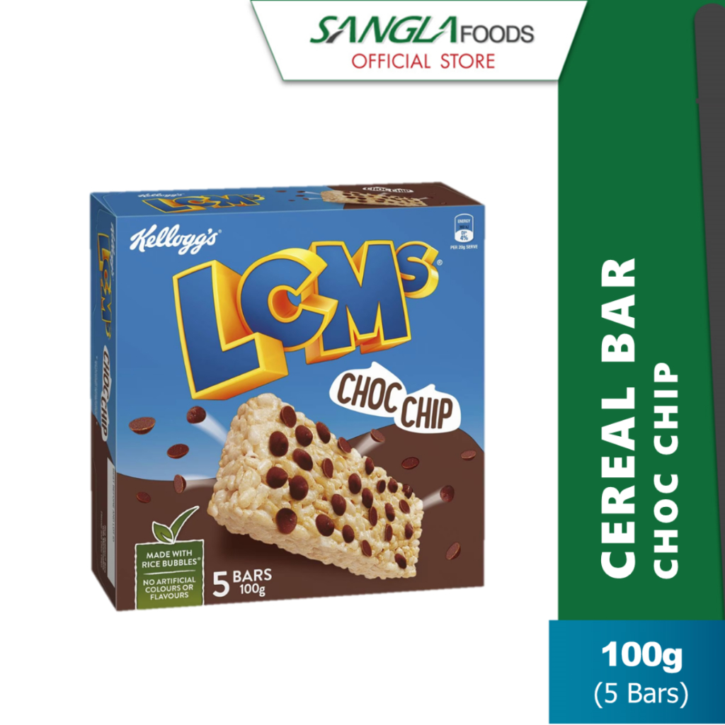 Kellogg's LCMs® Choc Chip Snack Bars (100g) Halal Certified | Shopee ...