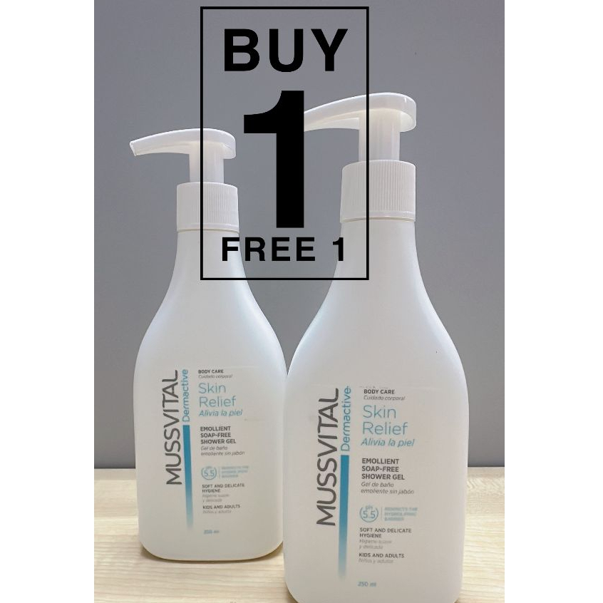 MUSSVITAL Dermactive SKIN RELIEF Bath Gel 250ml Exp:11-2024 BUY1FREE1 ...