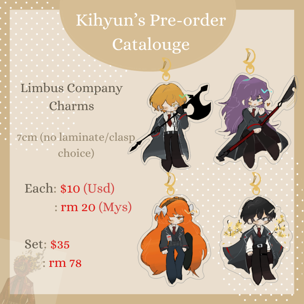 Limbus Company acrylic charms series | Shopee Malaysia