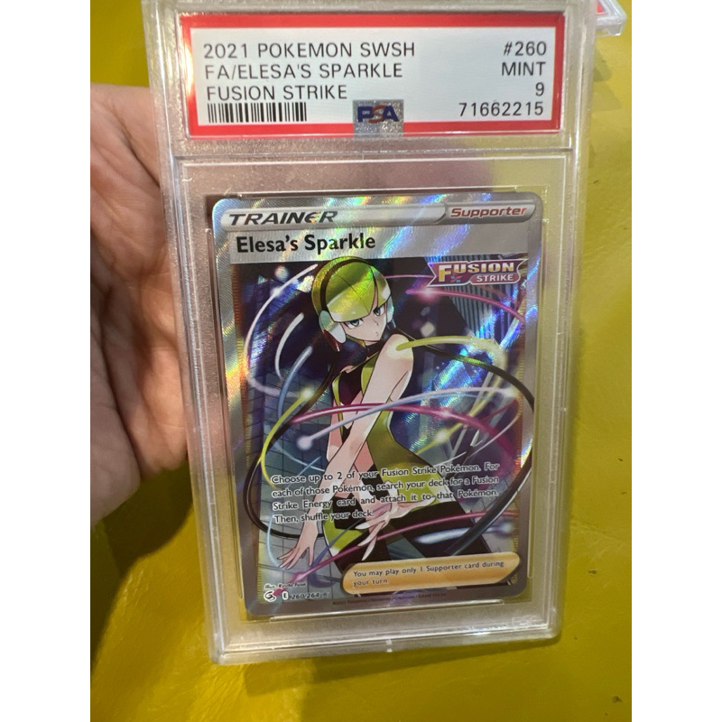 Pokemon Tcg - Graded Card PSA 9 Elesa’s Sparkle Full art Trainer ...