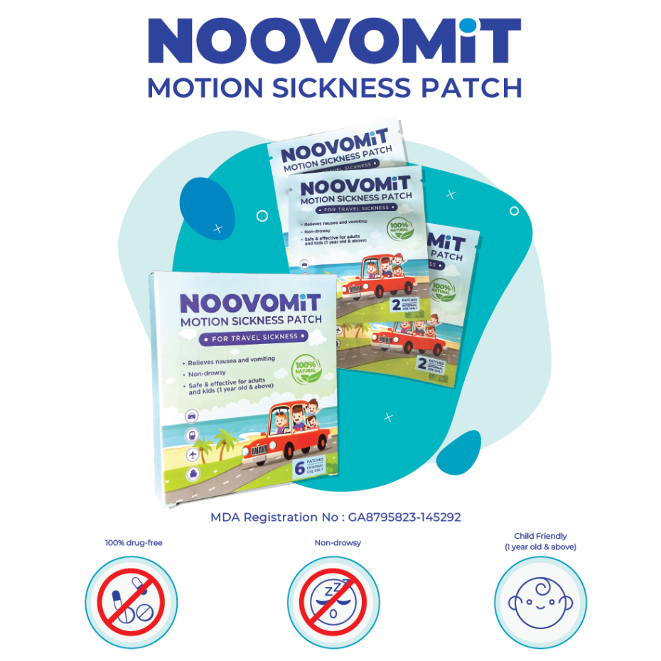 Noovomit Stiker mabuk pergerakan untuk dewasa kanak Motion sickness ...