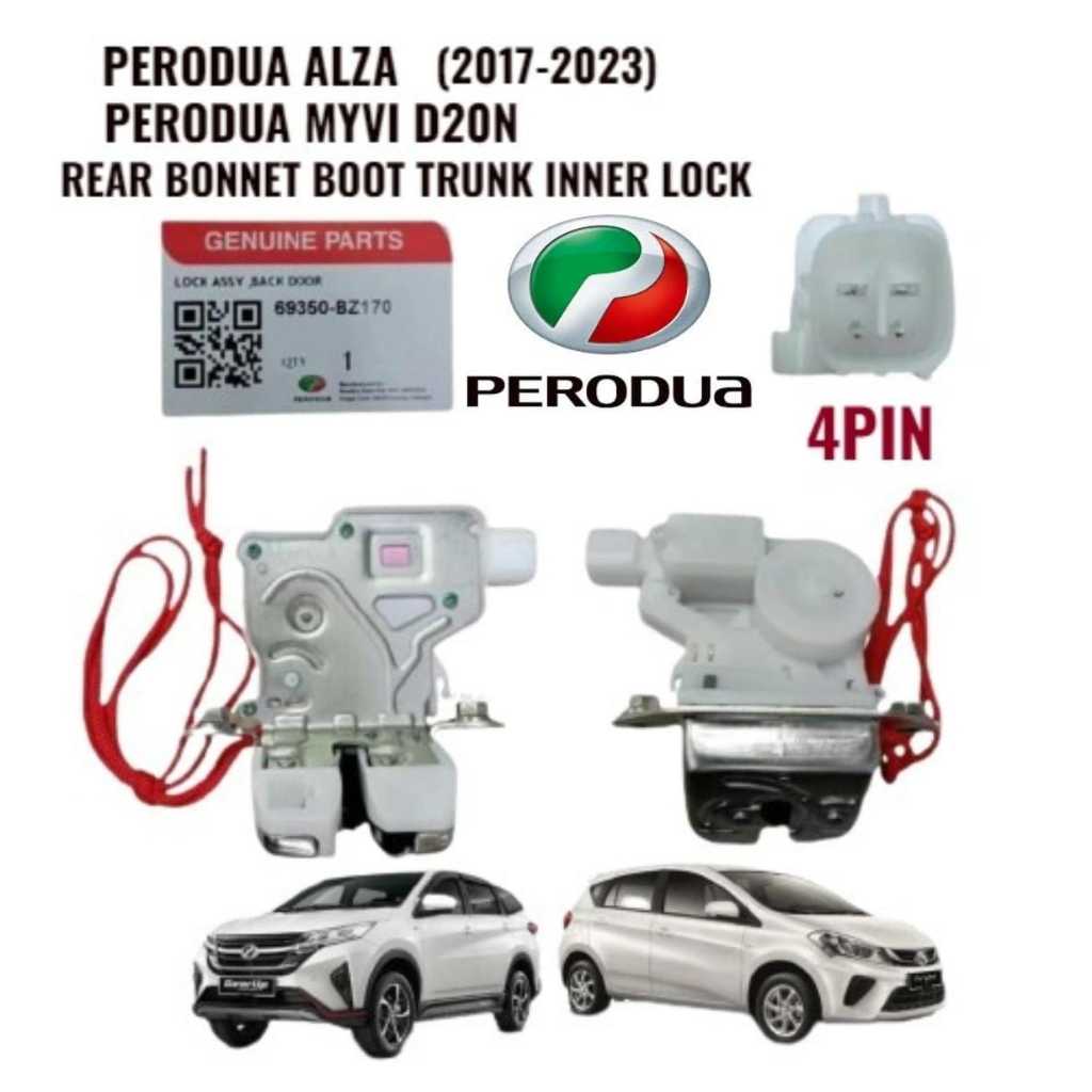 Perodua Myvi D20N Aruz 2017 2018 Year Rear Bonnet Boot Trunk Lock With ...