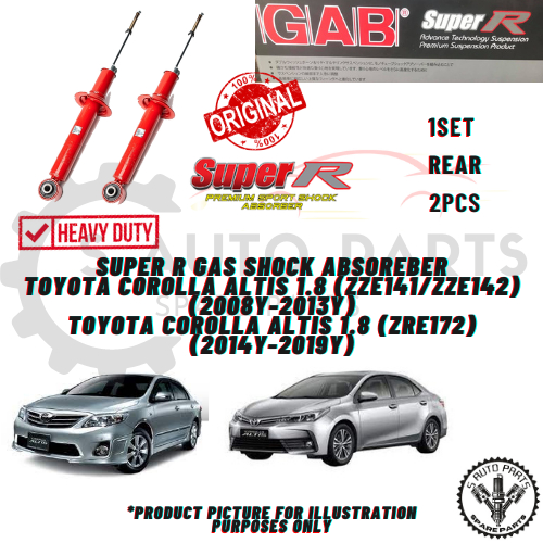 TOYOTA ALTIS 1.8 (ZZE141/ZZE142) / ALTIS 1.8 (ZRE172)(REAR) GAB SUPER R ...