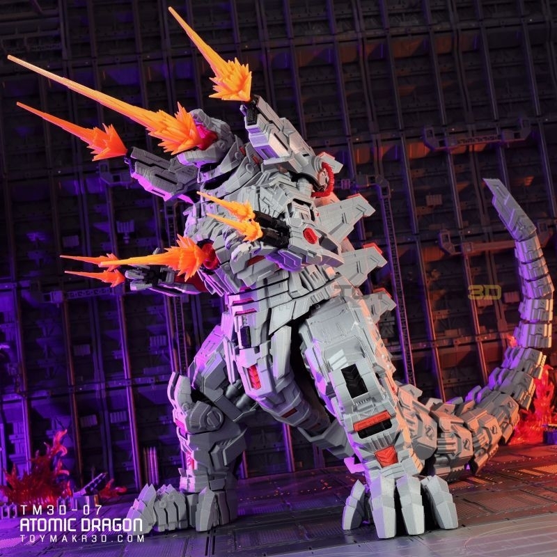 [NEW] 3D PRINTED MECHAGODZILLA FROM TOYMAKER3D, 36CM TALL, 1.8KG, 11 ...