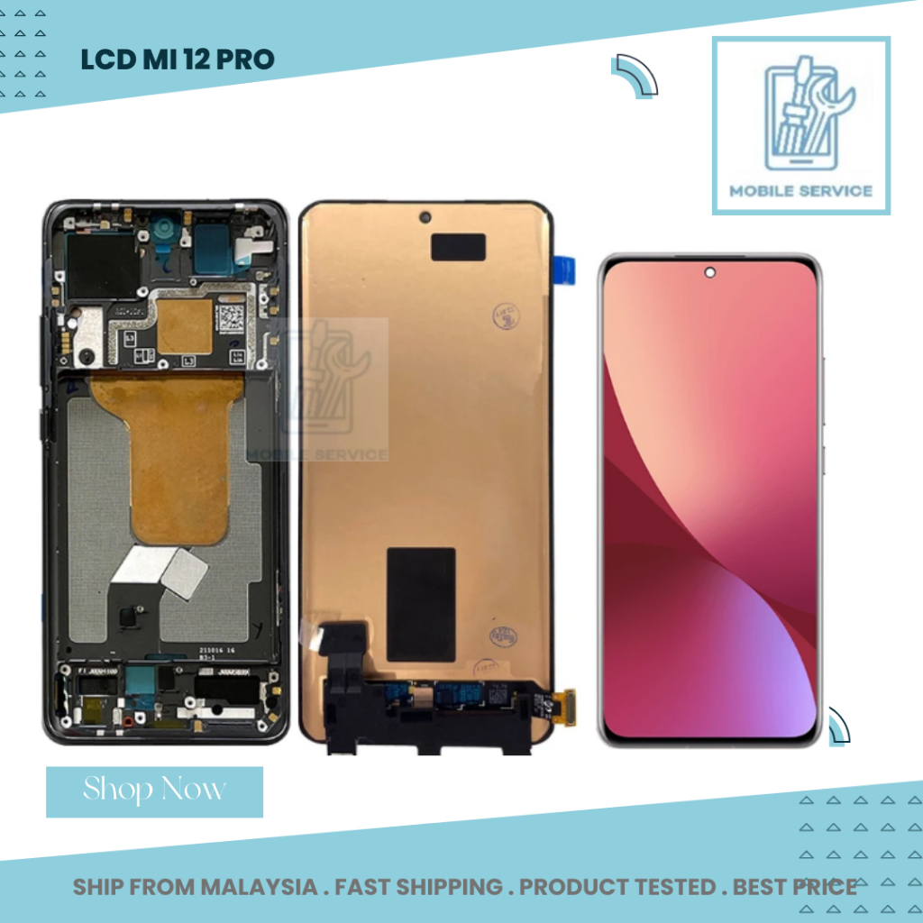 LCD MI 12 PRO Display + Touch Screen Digitizer Repair Sparepart ...