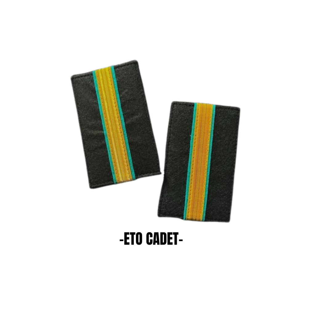 AFM PAIR OF EPAULETTE FOR RANK OF ETO CADET, DECK CADET AND ENGINE ...