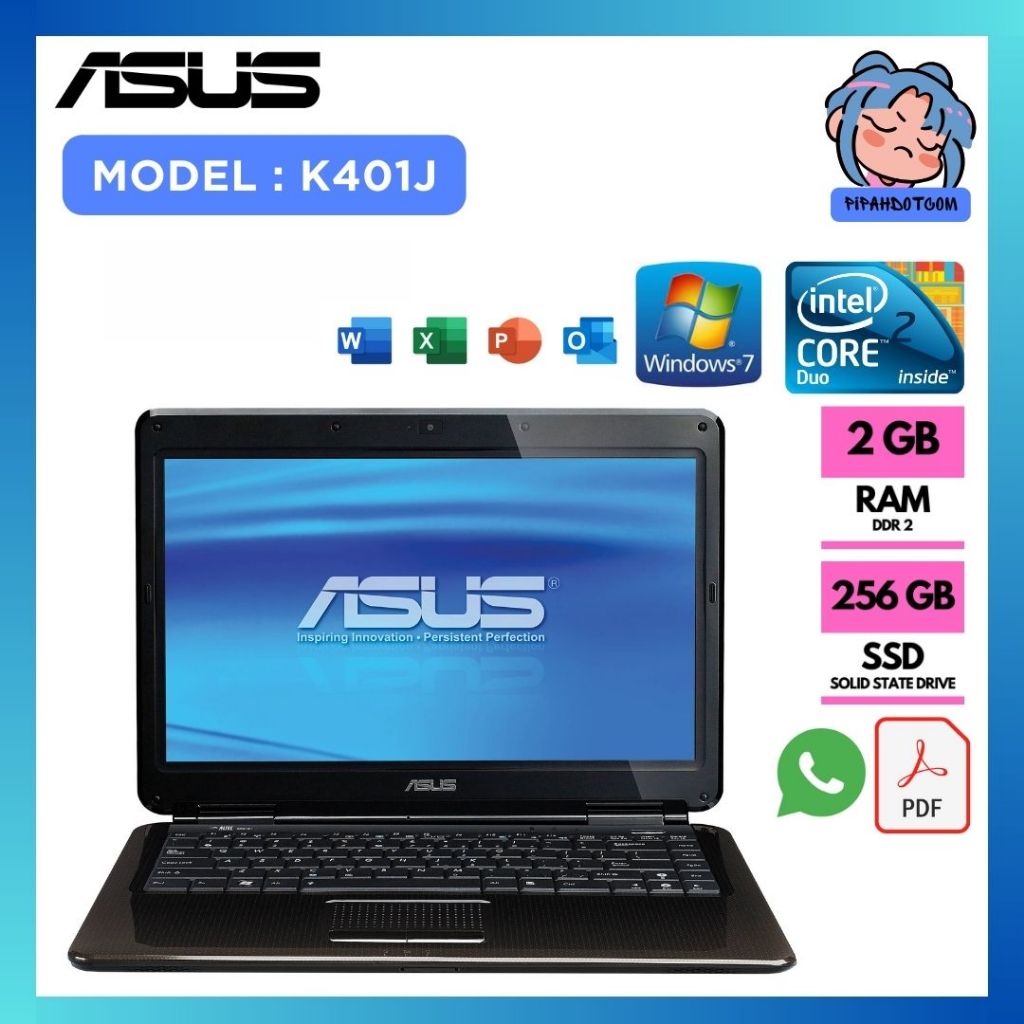 ASUS K40IJ office , student , online class refurbished laptop very ...