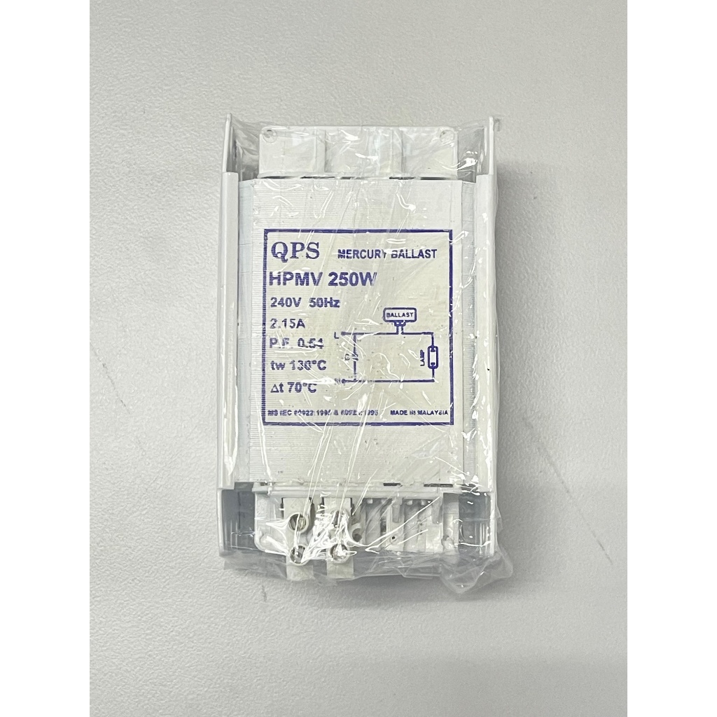 "QPS" HID LAMP BALLAST HPMV 250W/240V/50HZ(MERCURY)(READY STOCK ...