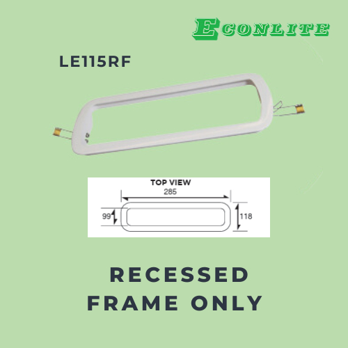 ECONLITE LE115 Emergency Light / Recessed Frame LAMPU KECEMASAN Lamp Portable Lampu Bateri ...
