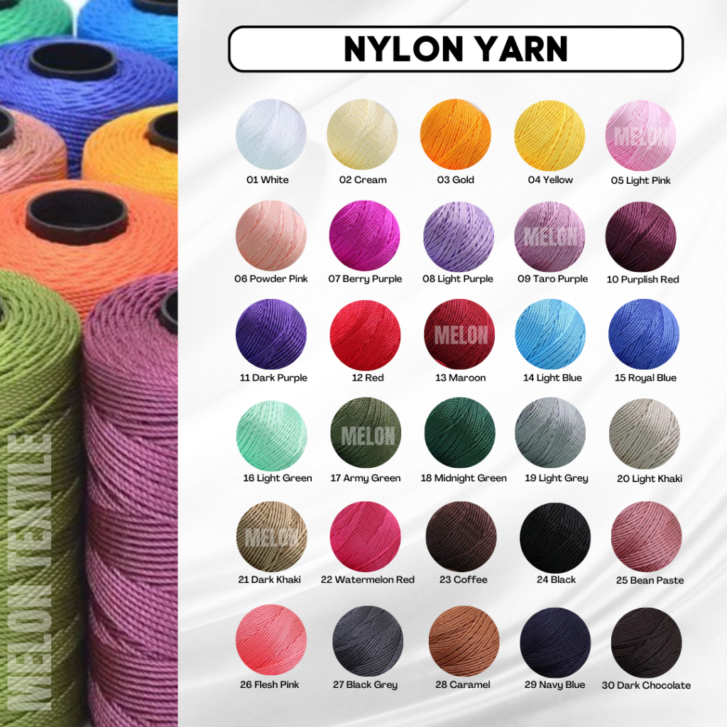 Ready Stock 100G Nylon Yarn Benang Nylon Benang Kait Beg / Nylon Thread ...