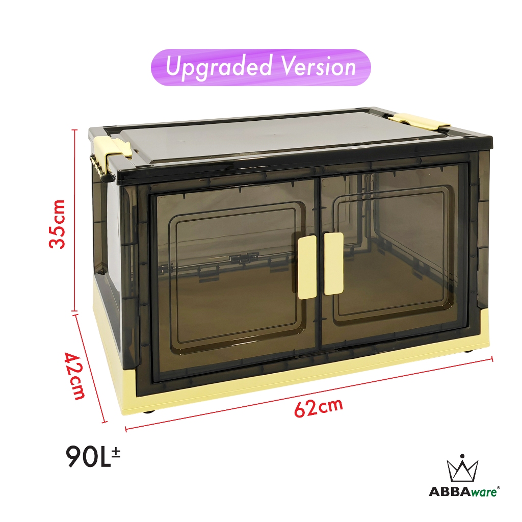 ABBAware Twin Door Storage Cabinet / Portable Transparent Storage Box ...