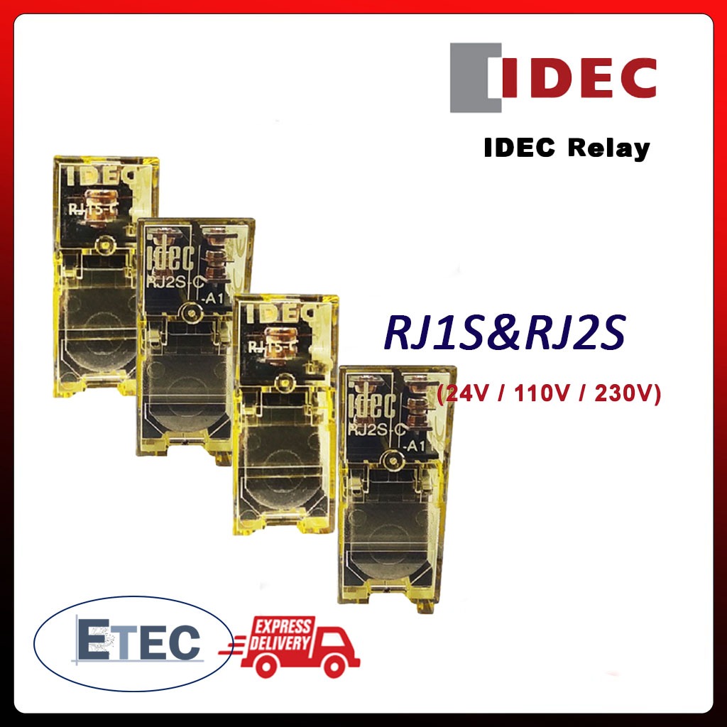 IDEC Relay RJ1S/ RJ2S (C- Standard / CL - with indicator) (RJ1S-CAC110 ...