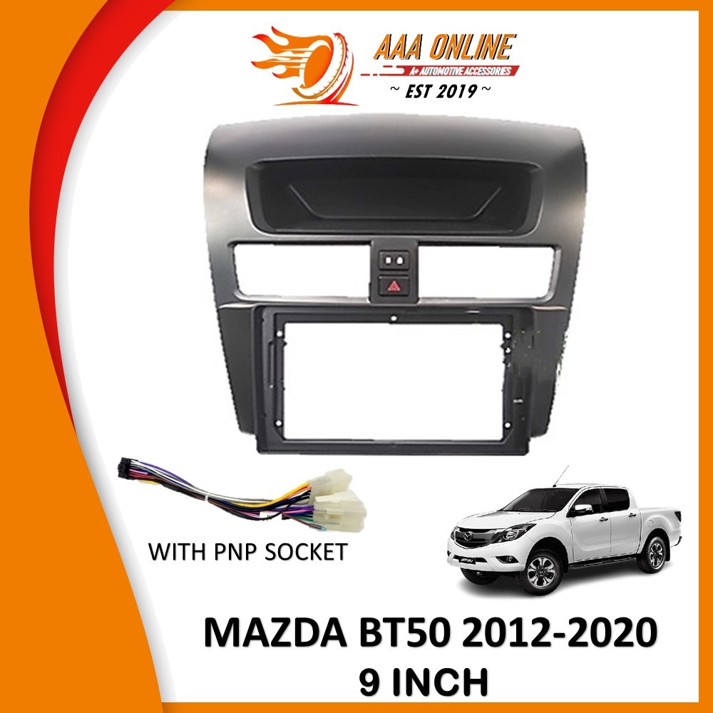Android Player Casing MAZDA BT50-9''-2012-2020-BLACK (WIth PNP Socket ...