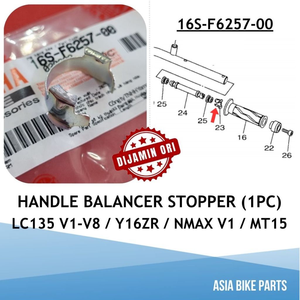Yamaha Original LC135 V1 V2 V3 V4 V5 V6 V7 V8 / Y16ZR / NMAX V1 / MT15 ...
