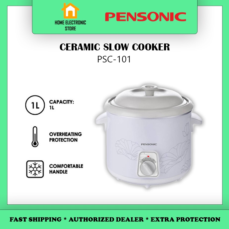 Pensonic 1L Ceramic Slow Cooker PSC-101 (Periuk Perlahan 慢炖锅) | Shopee ...