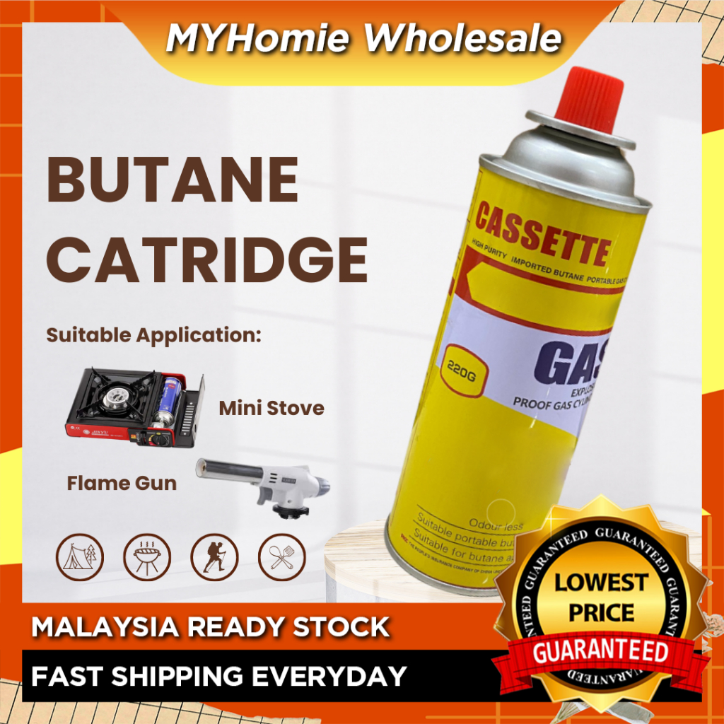 Butane Gas Safe for Flame Gun Anti Explode Butane Gas Dapur Gas Multi ...