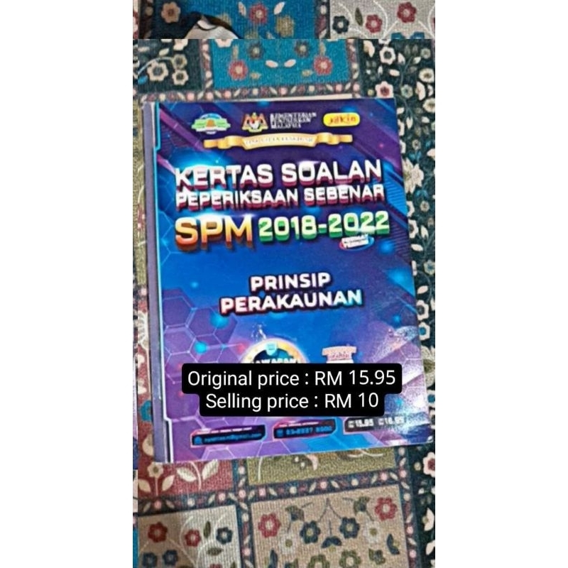 KERTAS SOALAN SPM SEBENAR PRINSIP PERAKAUNAN 2018-2022 | Shopee Malaysia