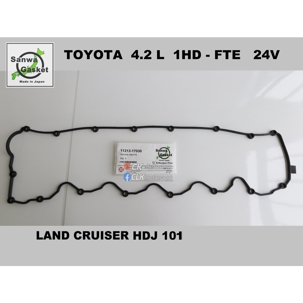 Toyota Valve Cover Gasket 1HD-FTE SANWA Japan OEM P/N 11213-17030 ...