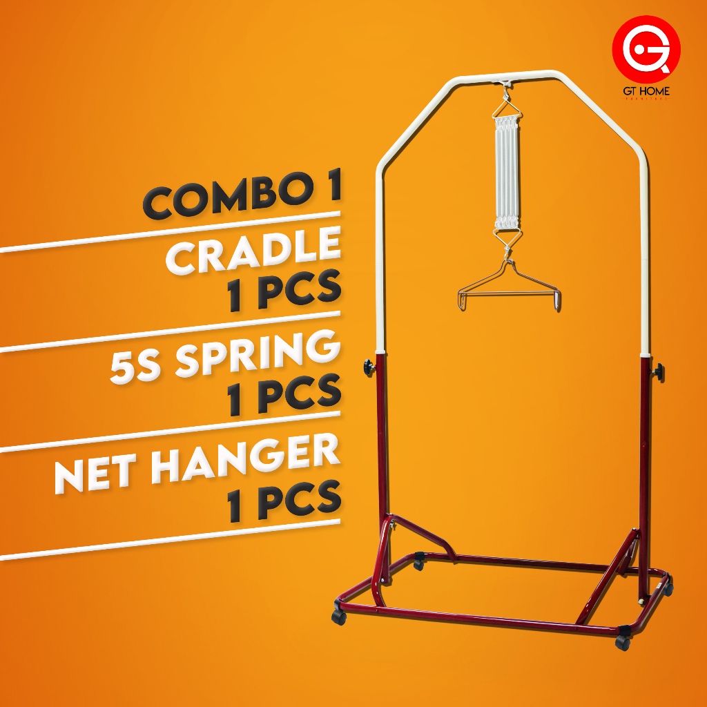 (READY STOCK) New Design Baby Cradle/ Baby Spring Cot Stand / Buaian ...