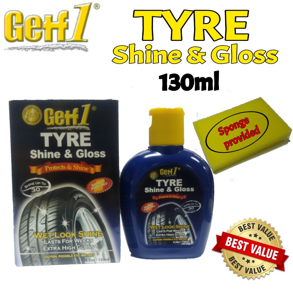 Getf1 Tyre Shine Wet Look Tyre Polish Silicone Wax Tire gel Wax tire ...