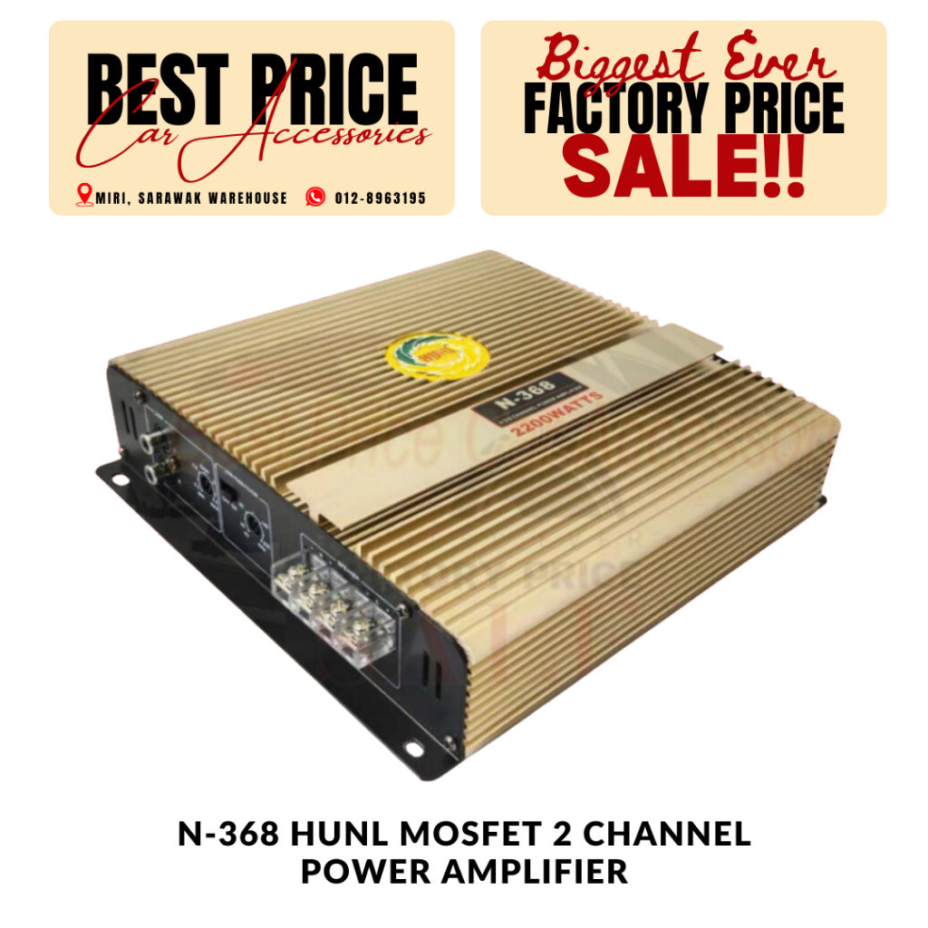 N-368 HUNL Mosfet 2 Channel Power Amplifier | Shopee Malaysia