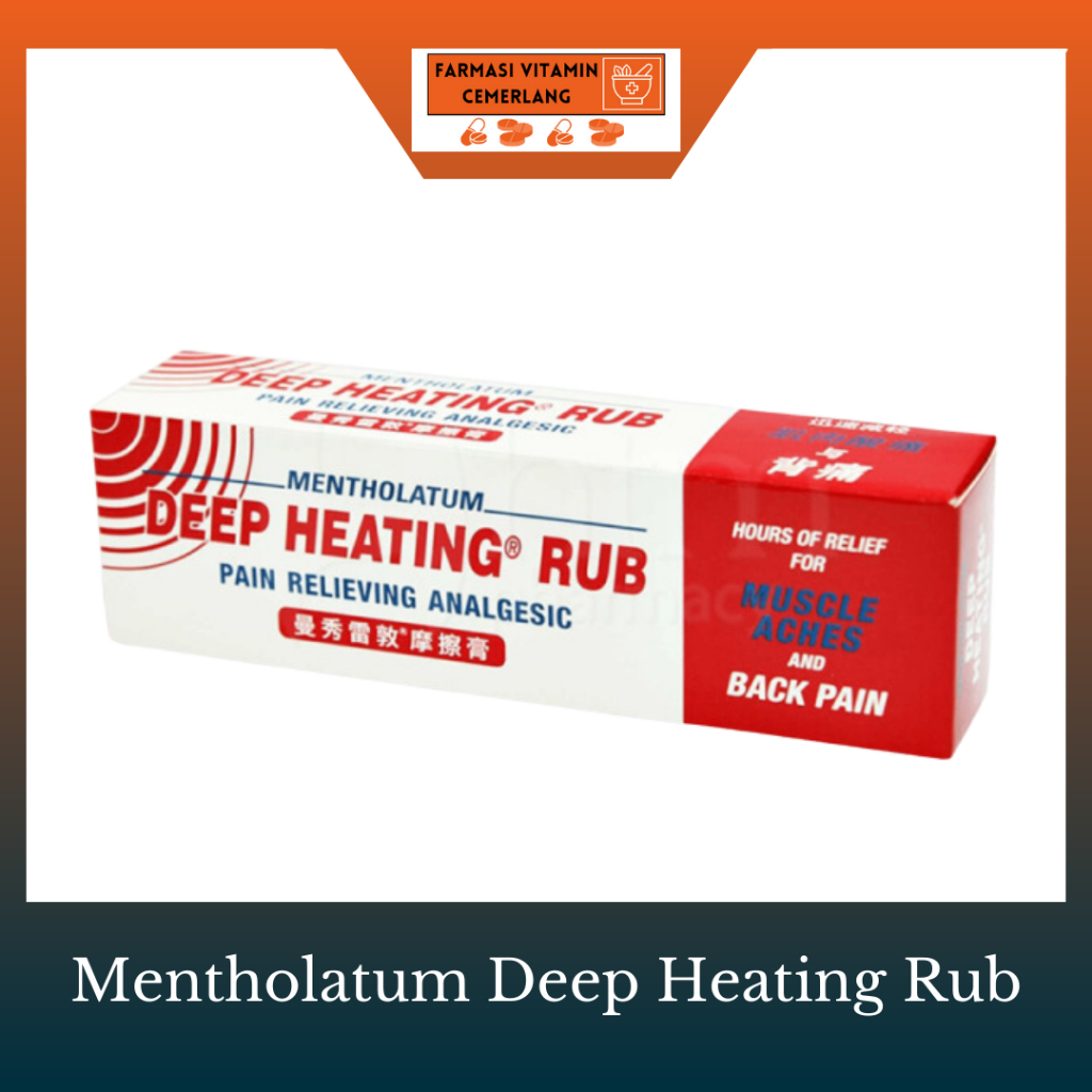 Deep Heating Rub 35g/94g - Mentholatum - Pain Relieving Analgesic ...