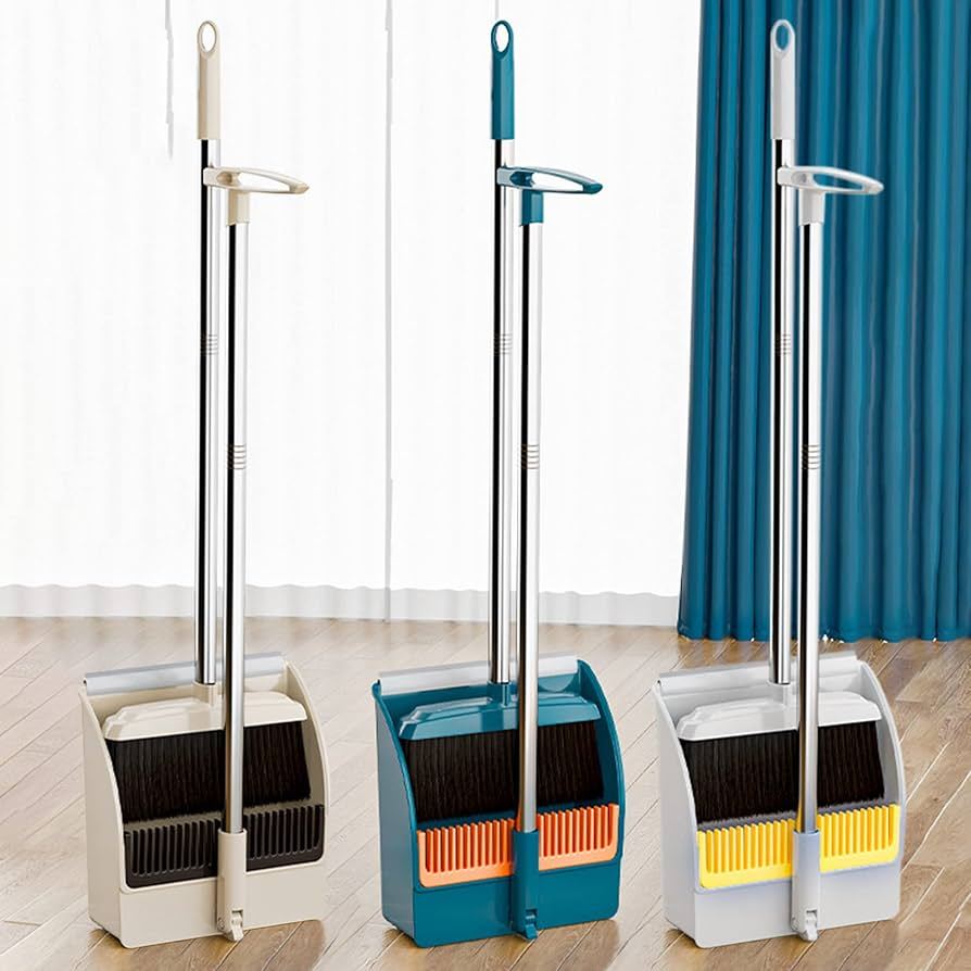 3 in 1 Rotatable Foldable Sweeper Broom Dustpan Set Tangle Hair Outdoor Broom Set Penyapu ...