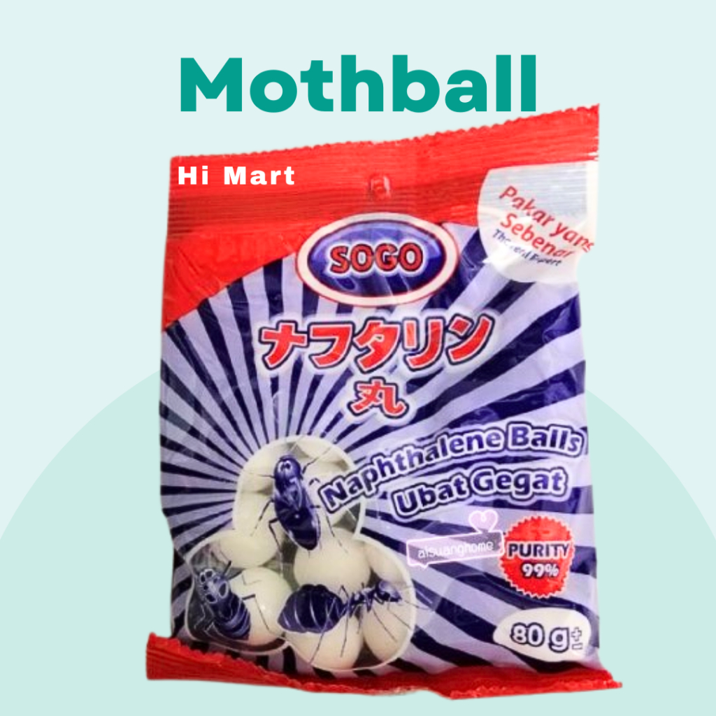 Hi Mart - Mothball Kapur Barus Ubat Gegat Naphthalene Balls Moth Balls ...