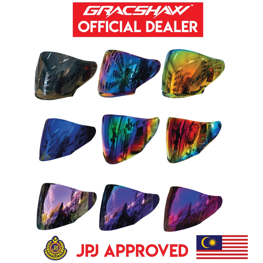 VISOR Gracshaw Gaizer Gennex Geomax G535 G838 G555 💯 ORIGINAL | Shopee ...