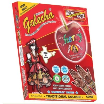 Inai Kon Golecha Red Cherry 1Box (12pcs) | Shopee Malaysia