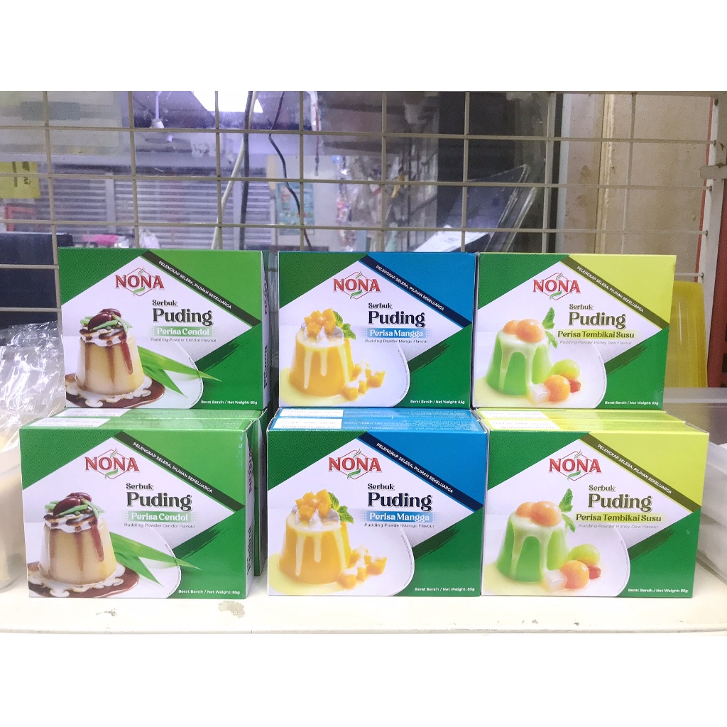 NONA Flavored Pudding Powder / Serbuk Puding Berperisa NONA / NONA ...