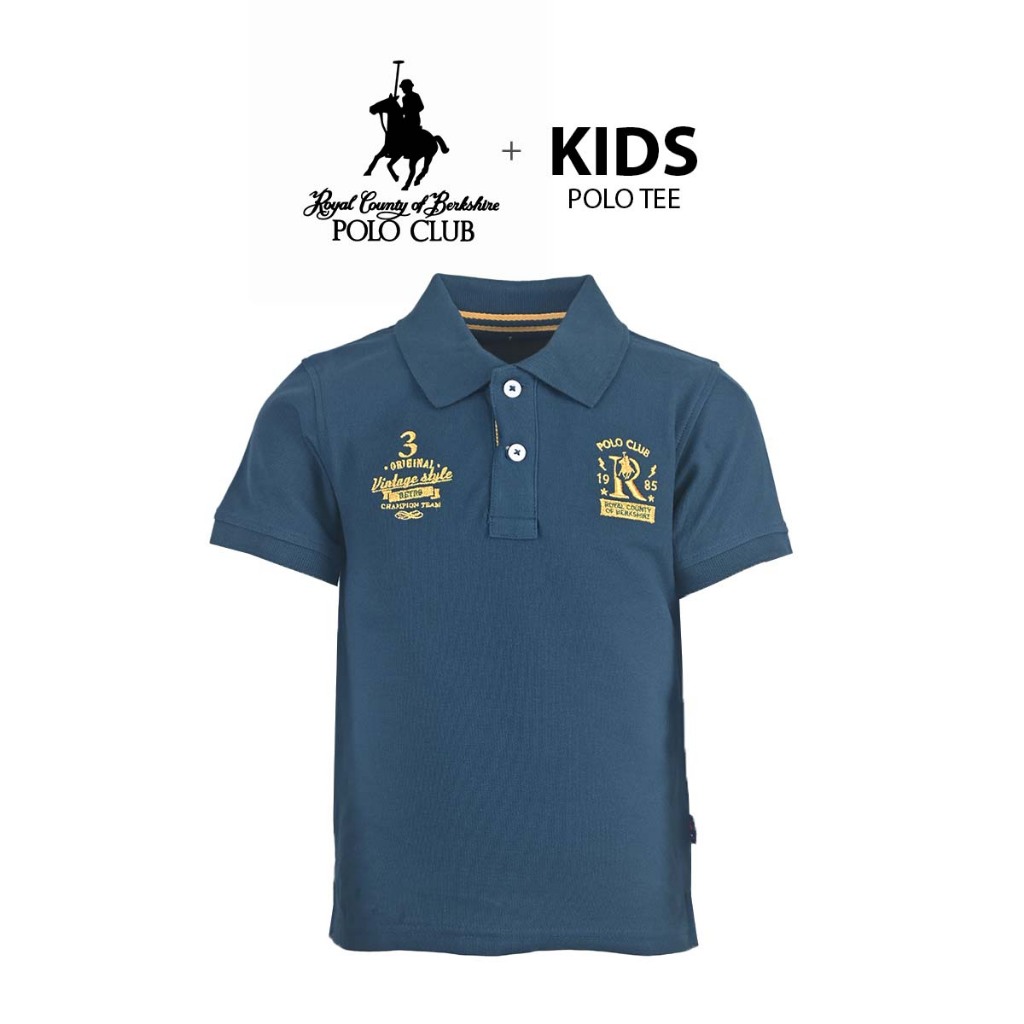 RCB Polo Club Kids Dark Green Short Sleeve Polo Shirt RBTS11848 ...