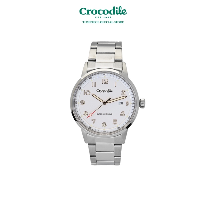 Crocodile Japan Quartz All Stainless Steel Super Luminous Men Women Hantaran Anniversary Gift ...