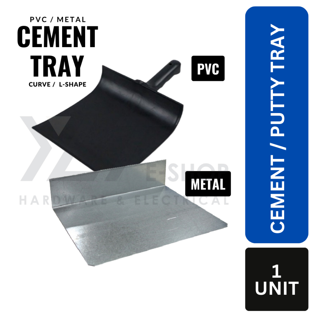 Cement / Putty Tray (Curve - PVC / L-Shape - Metal) | Shopee Malaysia