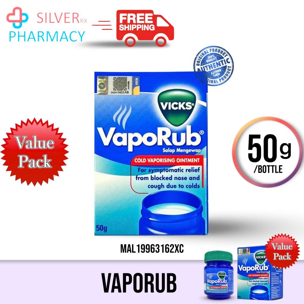[Exp 04/2025] Vicks VapoRub Vaporising Ointment [50g/25g/10g] | Shopee ...