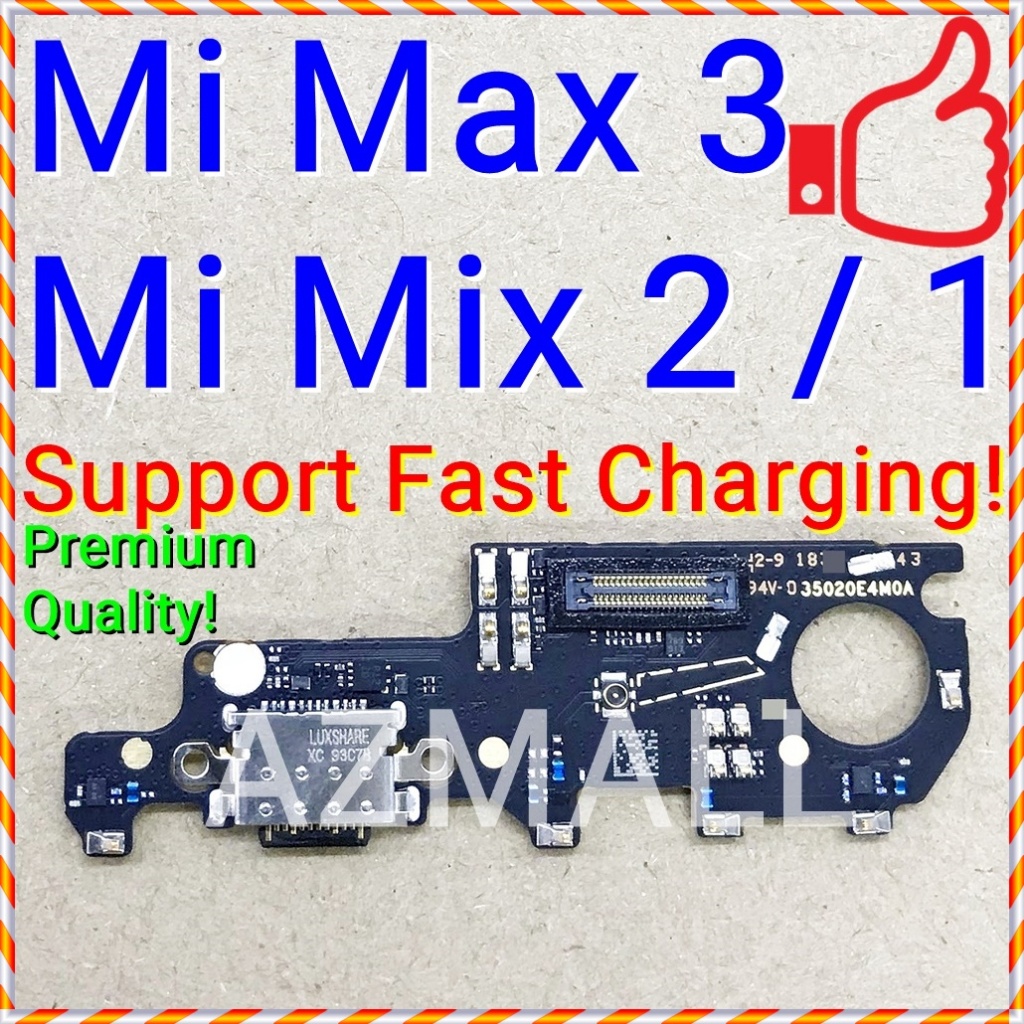 (18W Fast Charge) NEW ORI Charging Port SUB Board FULL IC MIC for XIAOMI Mi Max 3 /Mi Mix 1 2 ...