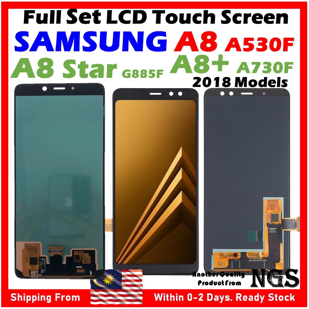 OLED Full Set LCD Touch Screen For SAMSUNG Galaxy A8 2018 A530F / SAMSUNG A8 Plus A8+ A730 A730F ...