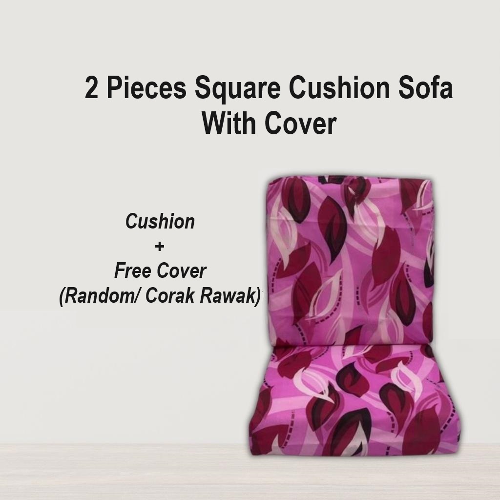 1pair STD SOFA CUSHION KUSYEN KERUSI KAYU SEGI EMPAT PETAK SQUARE SIZE ...