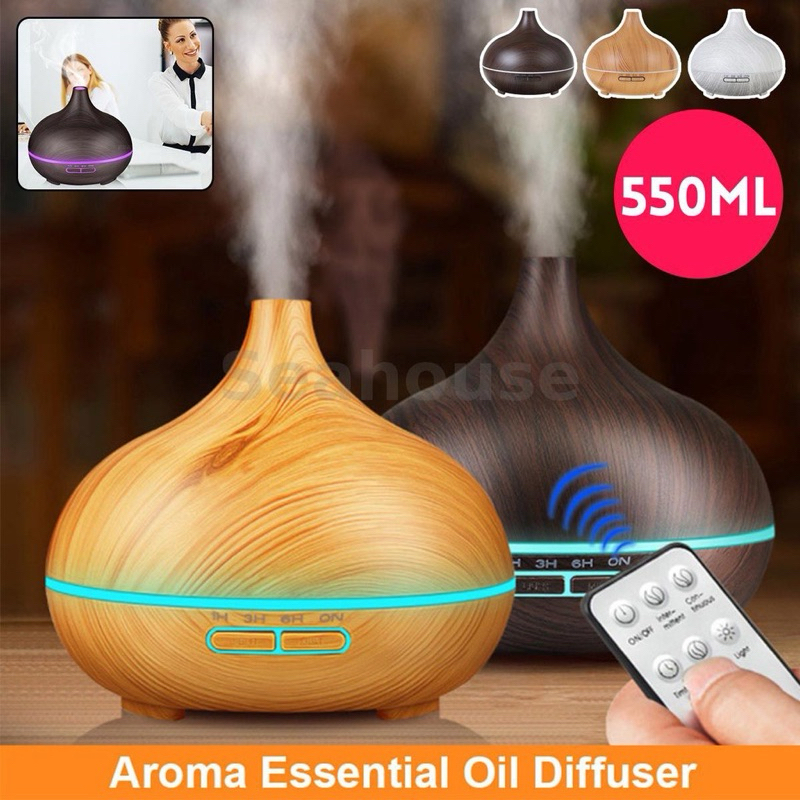 [REMOTE CONTROL]Ultrasonic Wood Grain Cool Mist Air Purifier/Humidifier ...