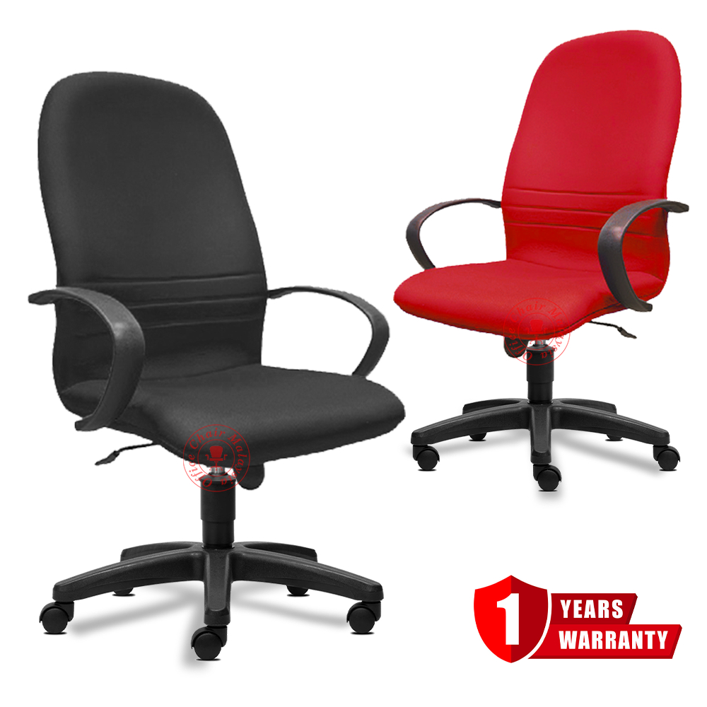 Economy Office Chair / High Back Chair / Fabric Chair / Kerusi Pejabat ...