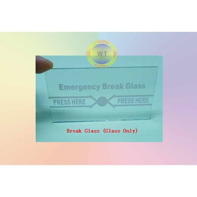 Emergency Break Glass (Glass Only) | Shopee Malaysia