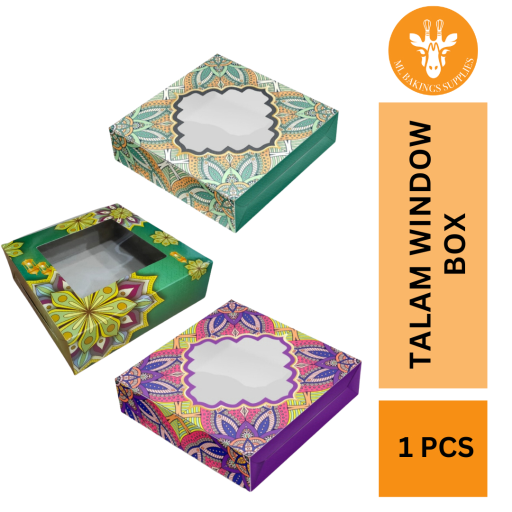 [READY STOCK] Hari Raya Talam Box with Windows/Gift Box/Kotak Hari Raya ...